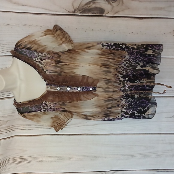 Adore | Tops | Womens Semisheer Top Size Large Euc | Poshmark